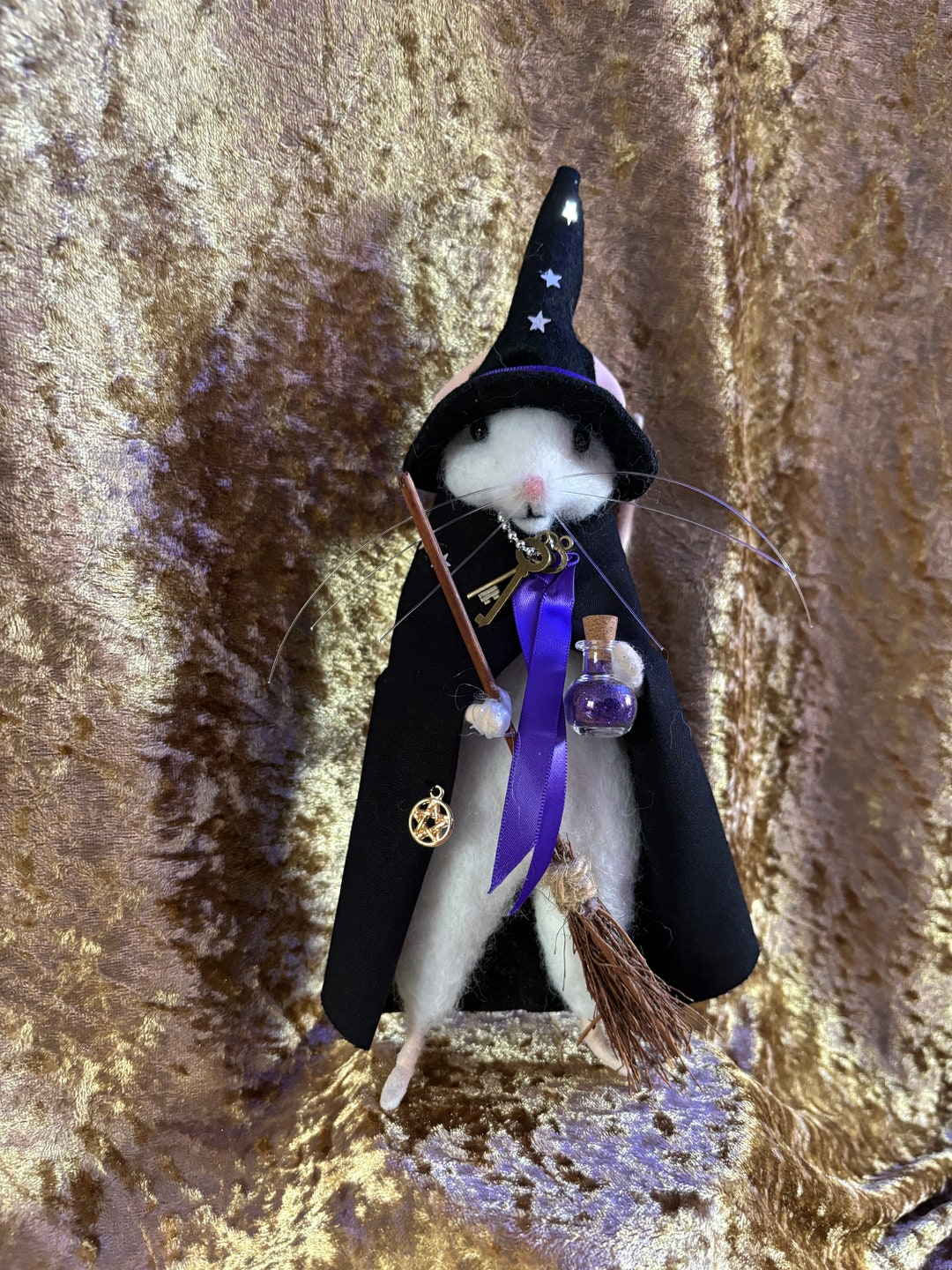 Needle Felted Wizard Mouse Harry Potter , Witchy Mouse - Etsy