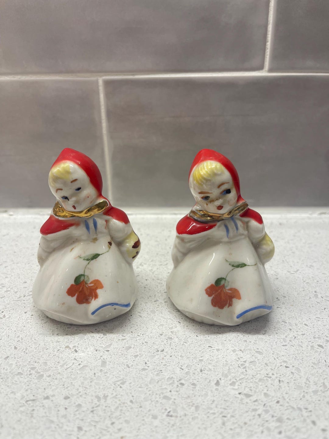 Vintage Hull Little Red Riding Hood Salt and Pepper Shakers - Etsy