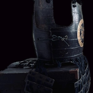 Authentic Japanese Antique Vintage Samurai DOU Body Armor From Edo With ...