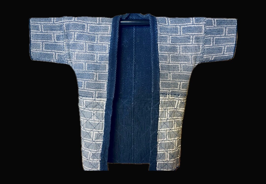 Japanese Vintage Indigo Blue Jacket Boro Sashiko Noragi Around 1900 - Etsy
