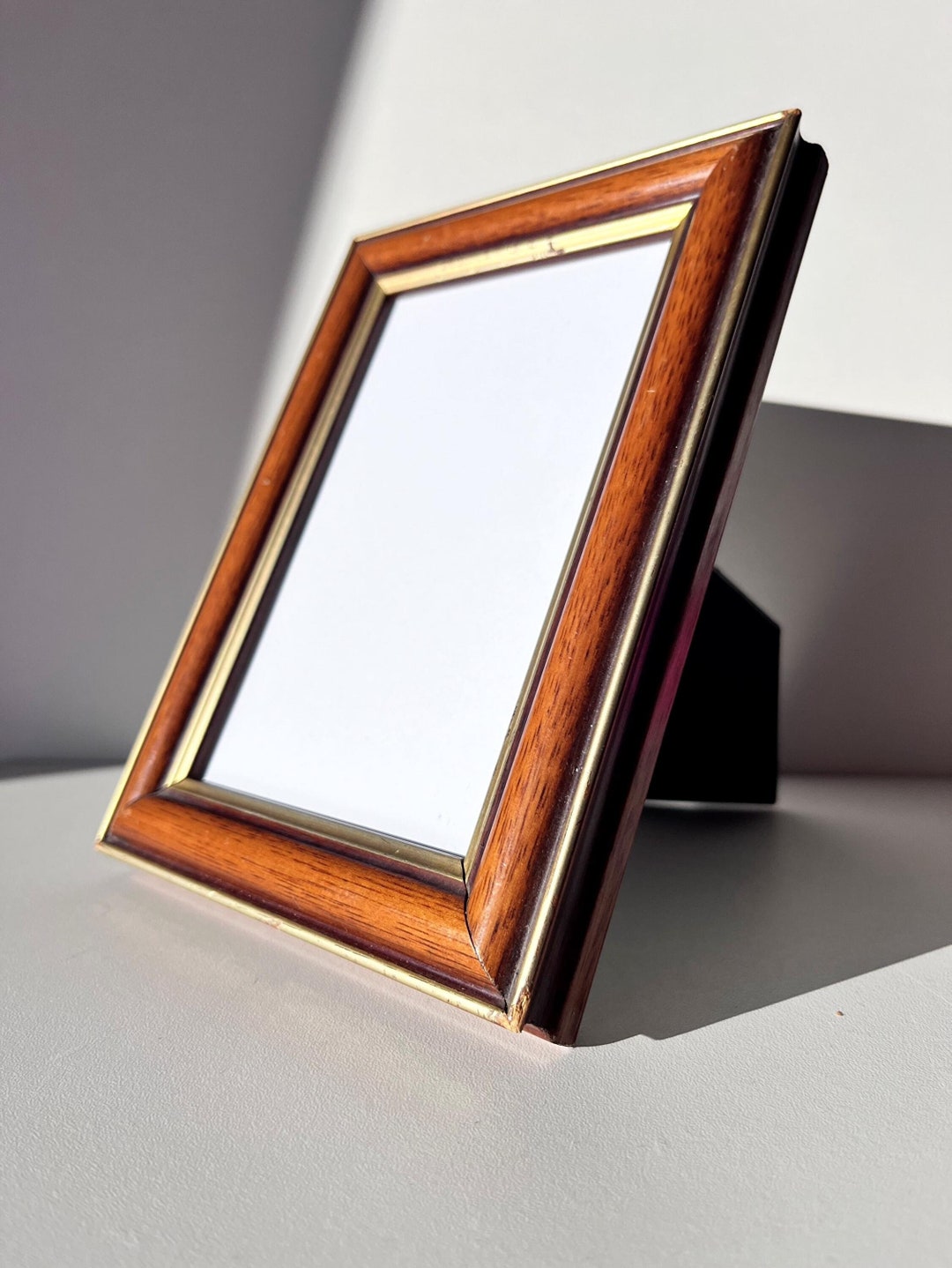 Vintage Wooden Victorian Photo Frame Deep Well Walnut Gilt, Deep ...