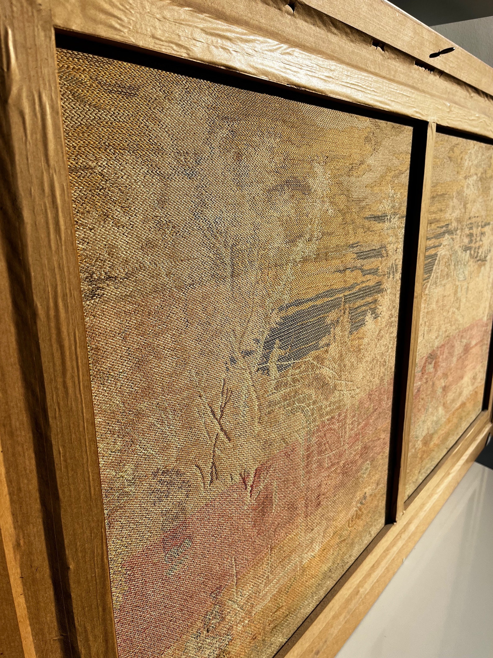 Panoramic Handmade Tapestry in Frame, 130 X 80 Cm, Sustainable Wall Art ...