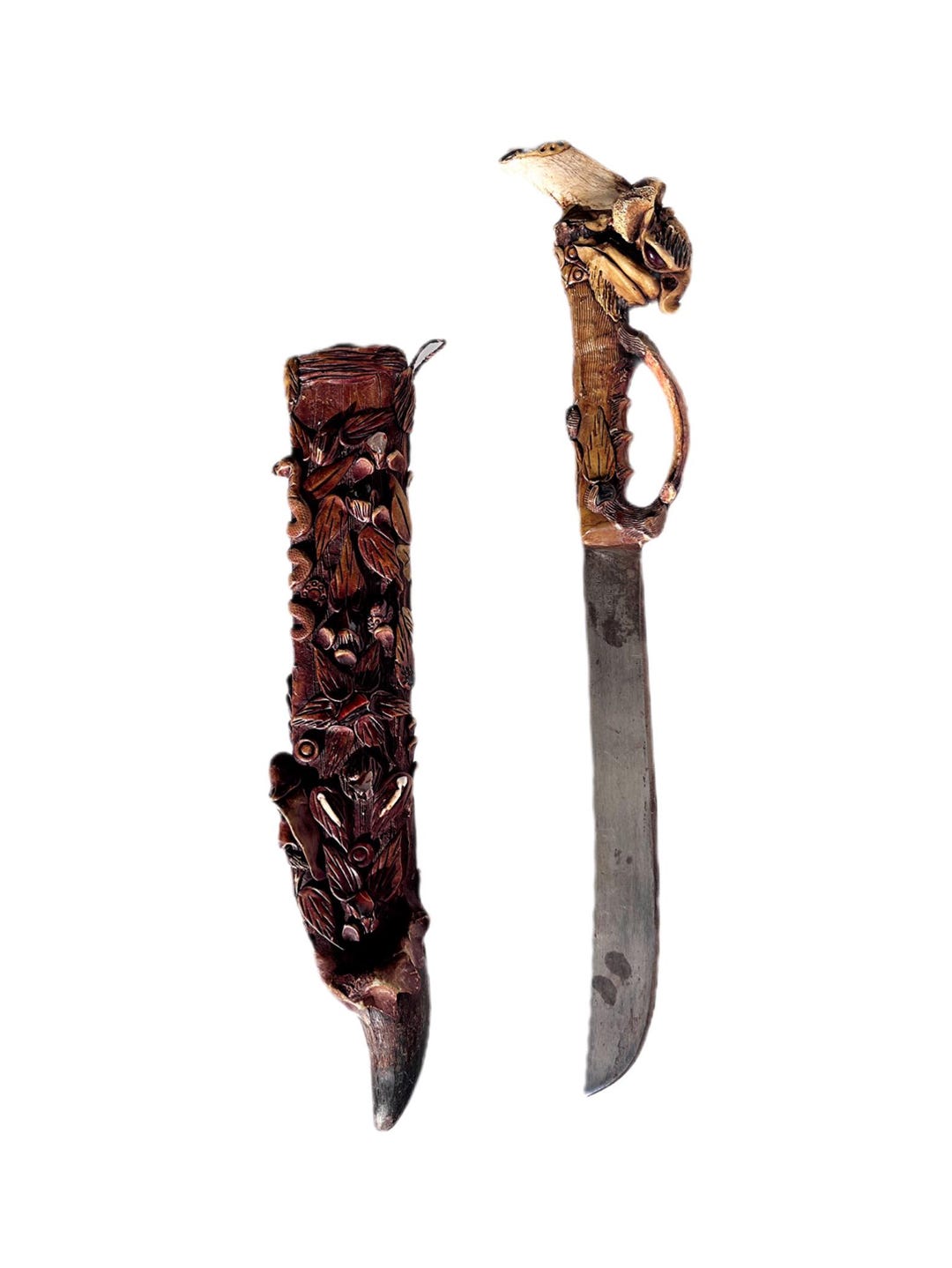 Vintage Rare Brazilian Handmade Tribal Machete Tramontina Brasil. Art ...
