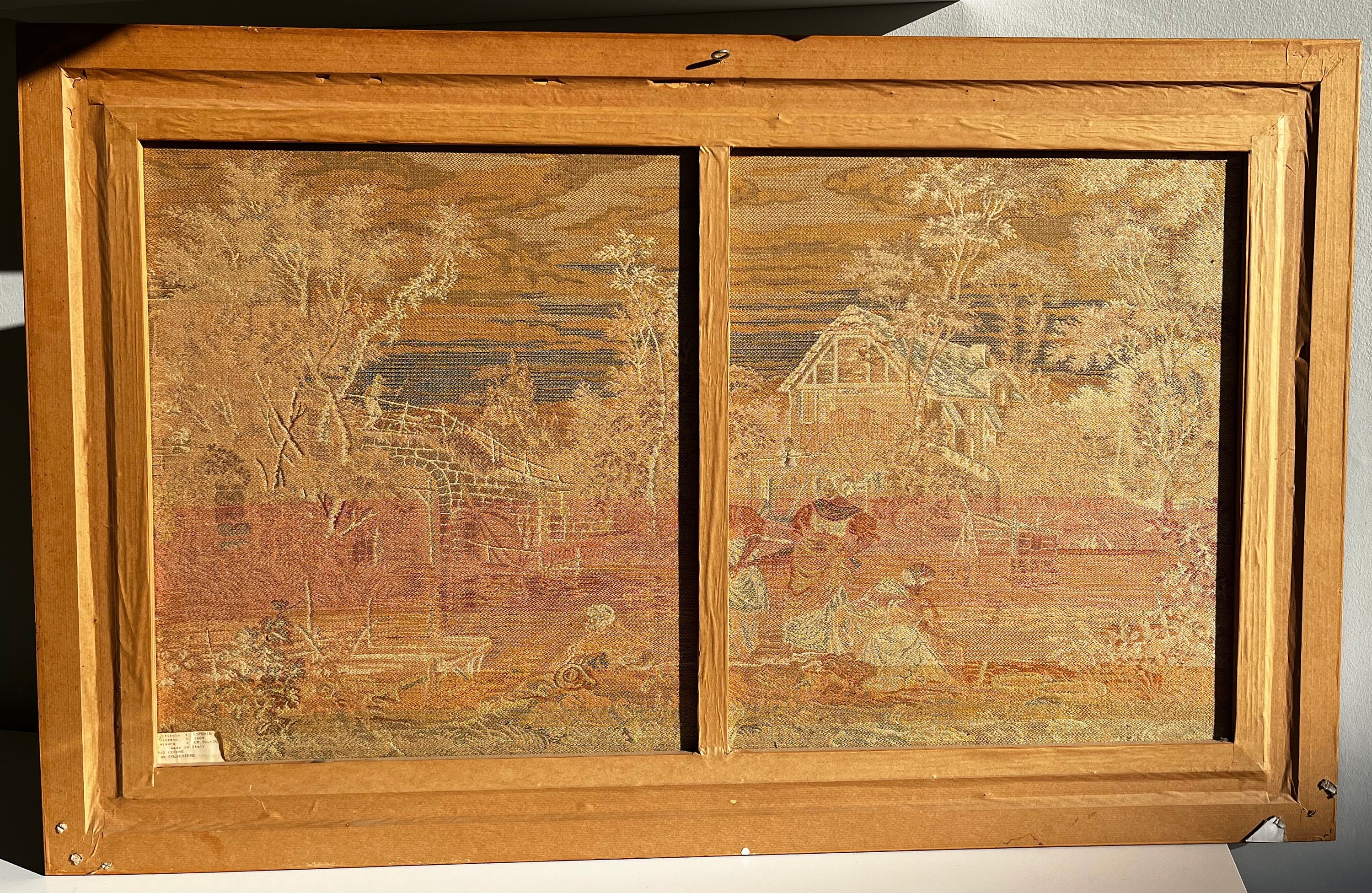 Panoramic Handmade Tapestry in Frame, 130 X 80 Cm, Sustainable Wall Art ...