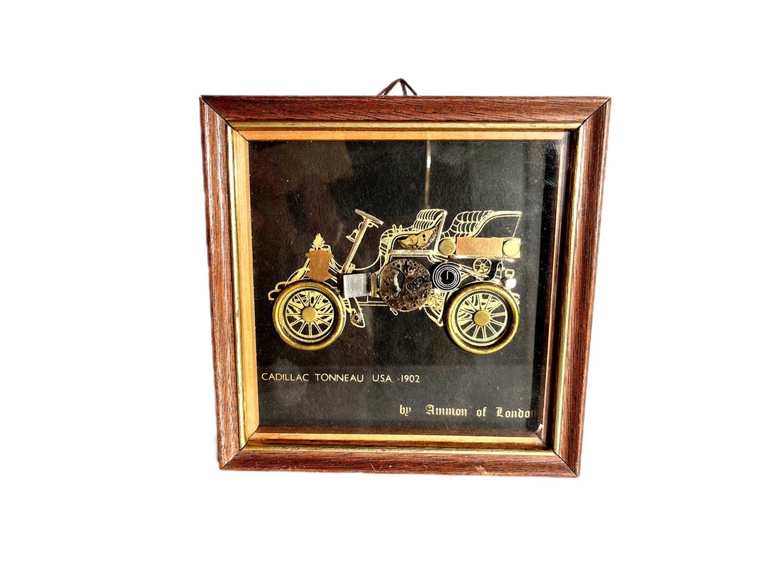 Vintage Steampunk Painting “cadillac Tonneau USA 1902” by British ...