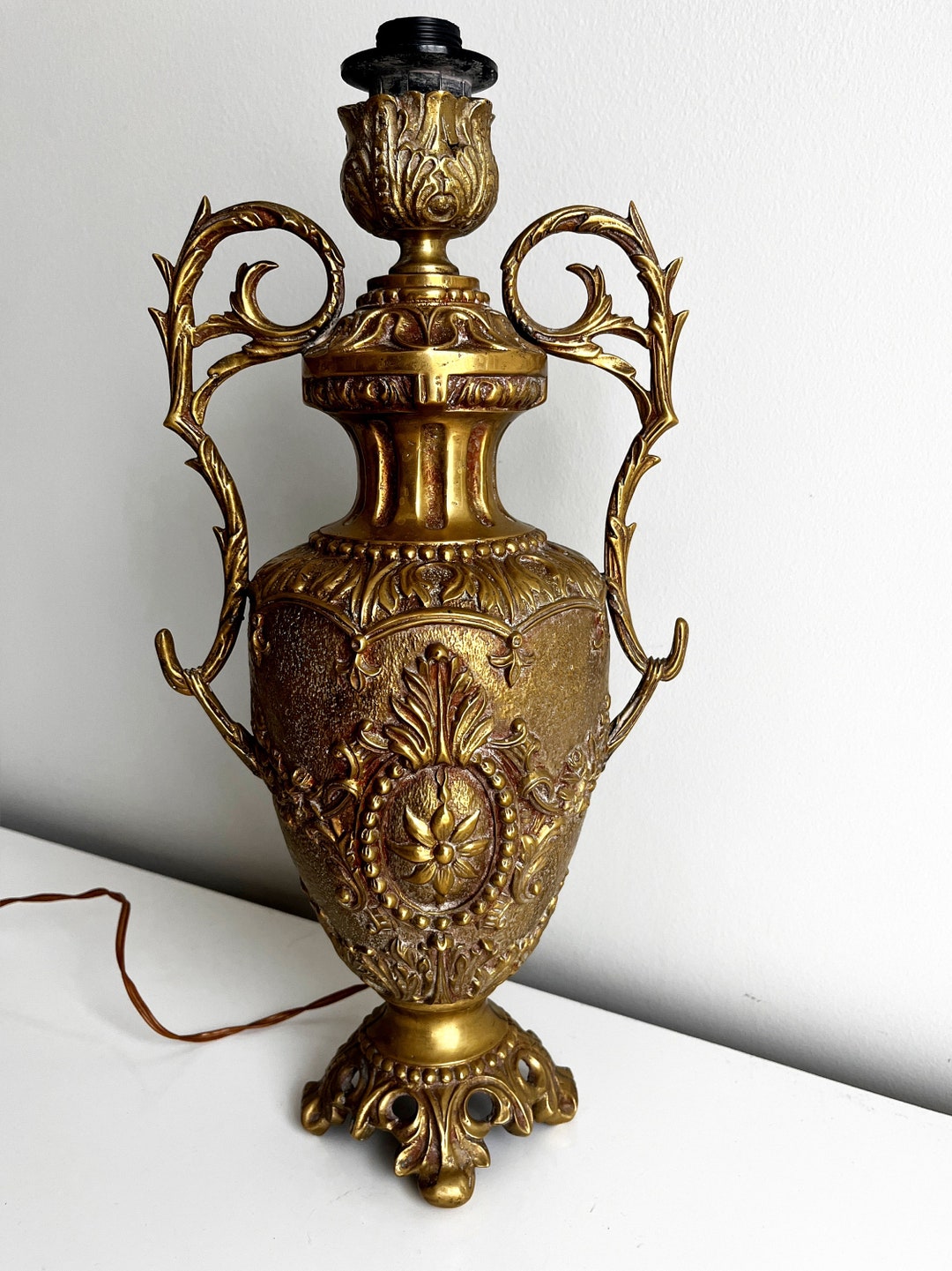 Antique Bronze Lamp in Renaissance Style - Etsy