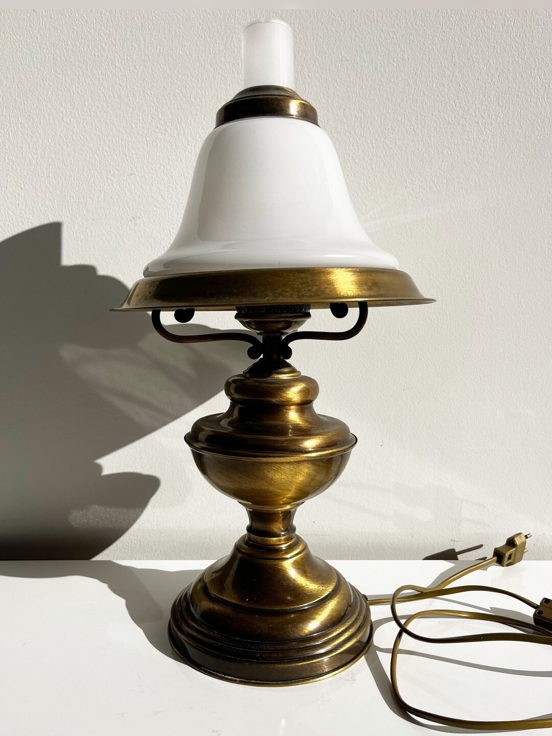 Table Lamp From the 70s, Stylized as an Old Oil Lamp - Etsy