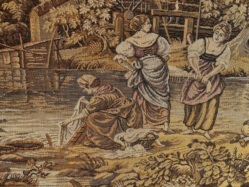 Panoramic Handmade Tapestry in Frame, 130 X 80 Cm, Sustainable Wall Art ...