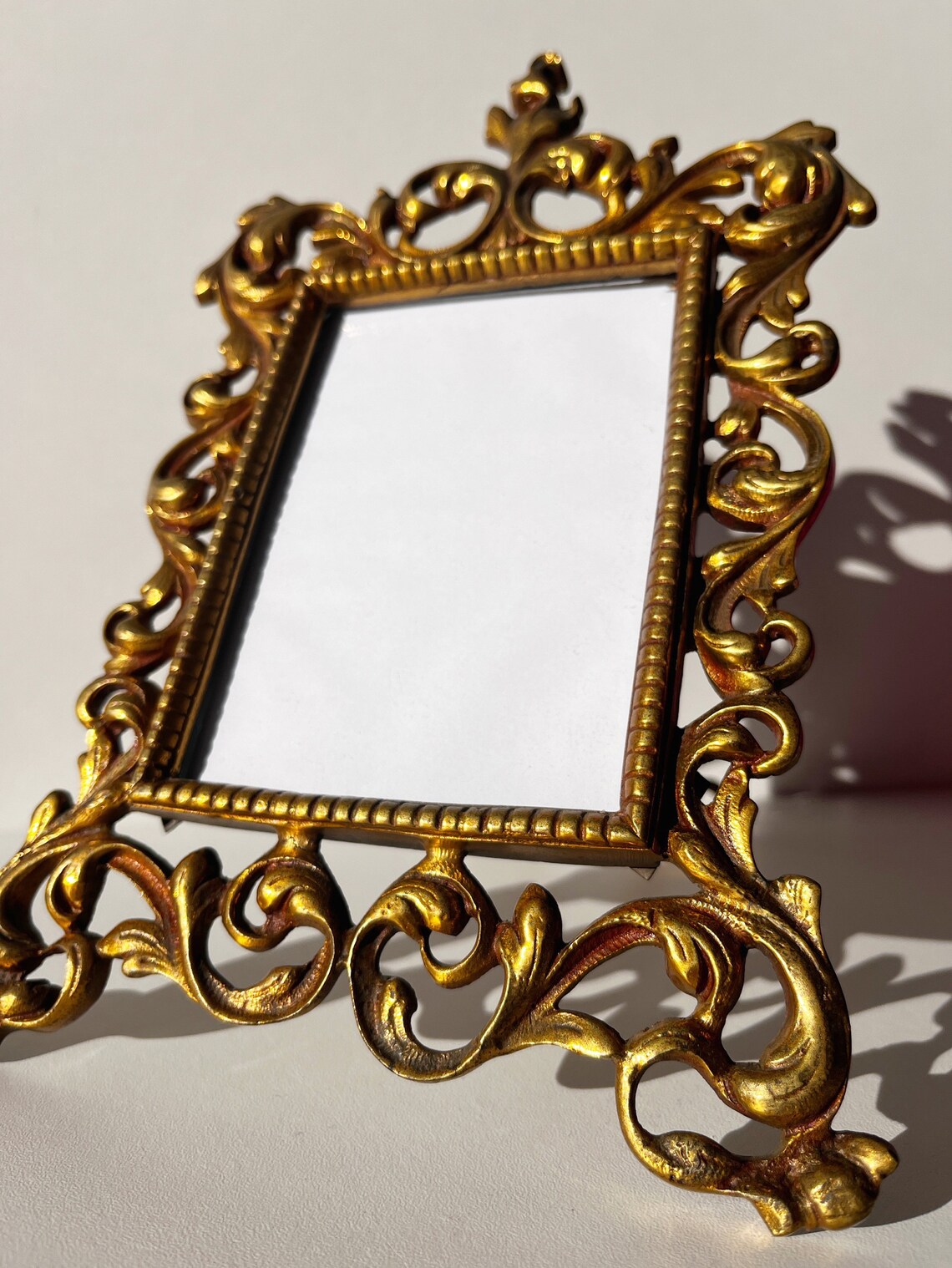 Antique Bronze Photo Frame With Stand From the 1930s in Art Nouveau ...