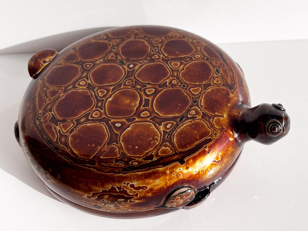 Rare Burmese Shwe Zawa Turtle Lacquered Jewelry Box (burma/myanmar ...