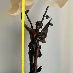 Beautiful Original Antique Lamp With a Male Figure - Etsy