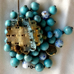 Vintage Ges Gesch Brooch With Turquoise, 1930s. Vintage Art Deco ...