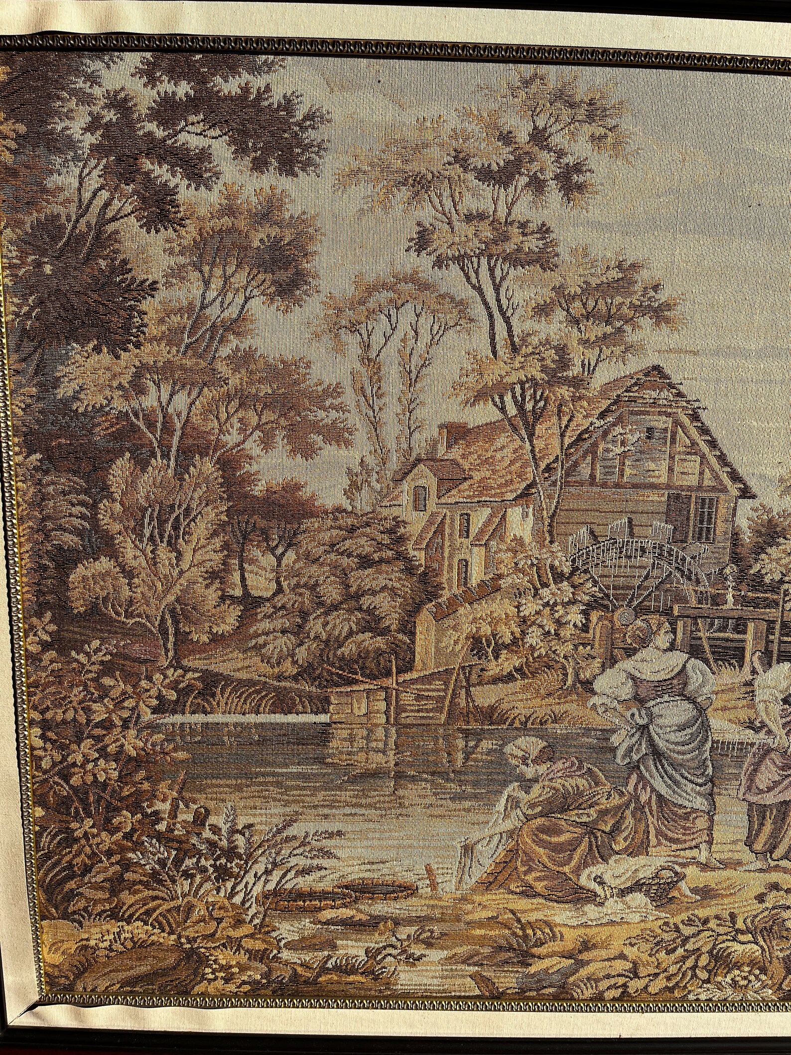 Panoramic Handmade Tapestry in Frame, 130 X 80 Cm, Sustainable Wall Art ...