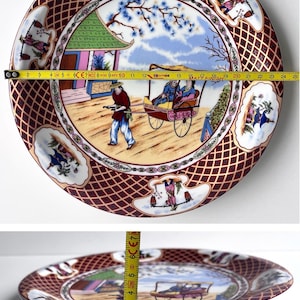 Vintage Chinese Wall Plate Rickshaw, Chinese Wall Decor, Asian Decor ...