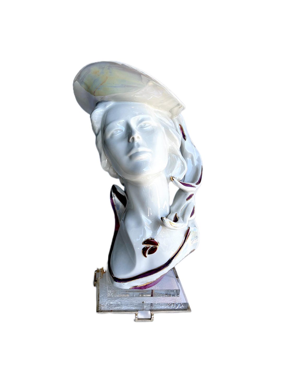 Collectible Rare Porcelain Sculpture Porcelain Bust of a Girl Porcelain ...