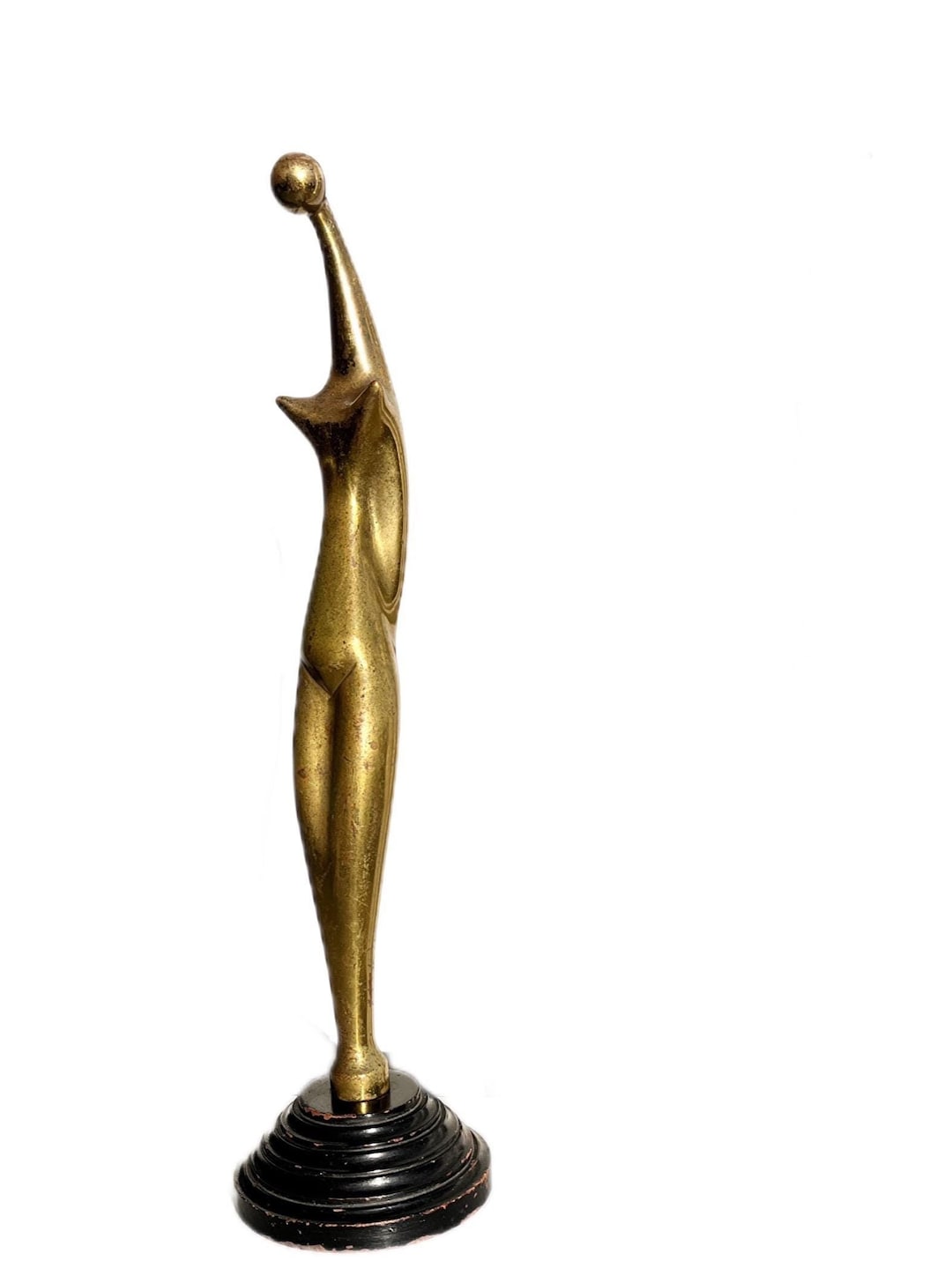 Vintage Large Bronze Sculpture, Abstract Female Figure. Sculptural ...
