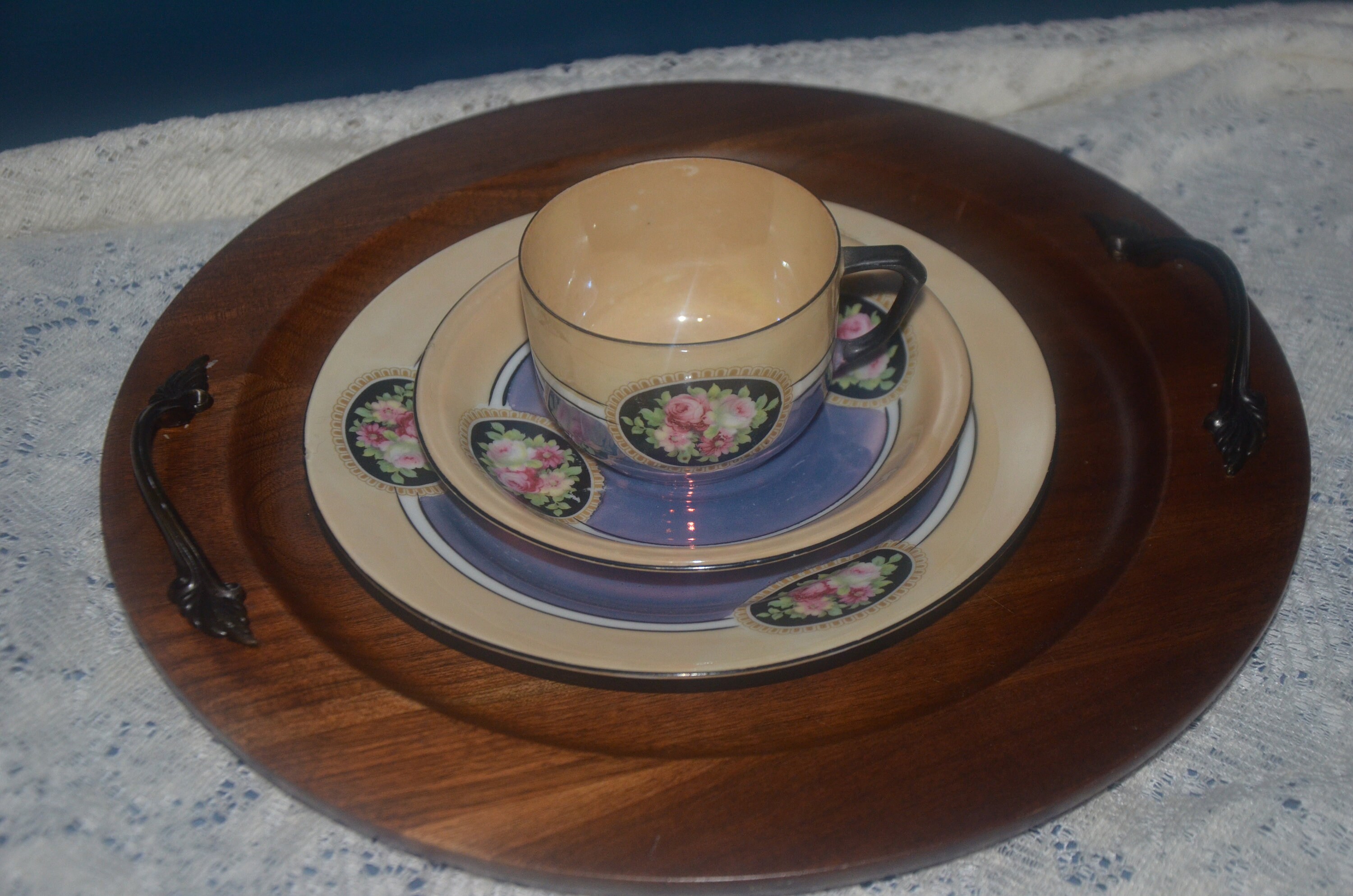 Lusterware Delicate China Tea Cups & Saucers - Made in Germany - Etsy