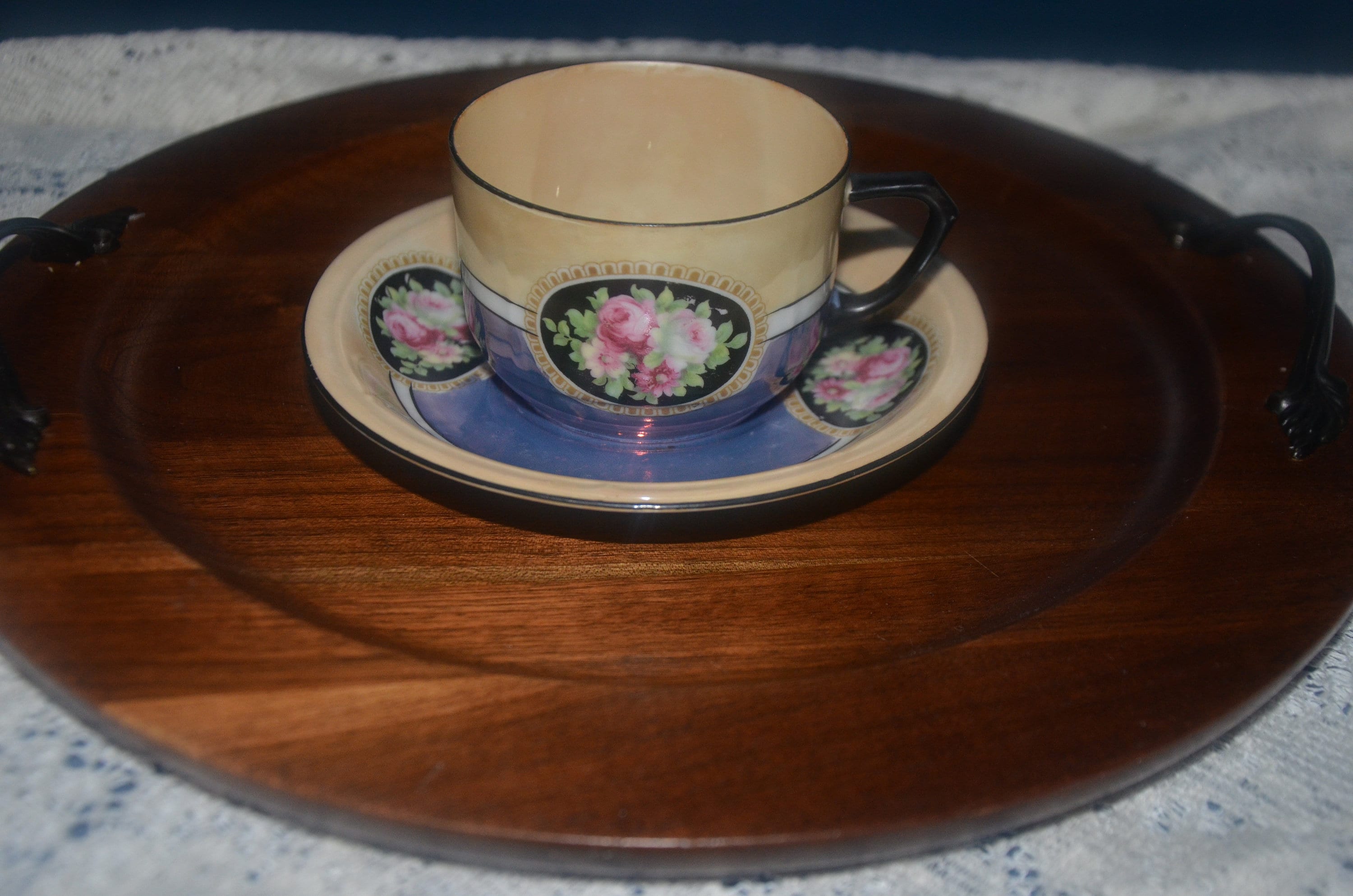 Lusterware Delicate China Tea Cups & Saucers - Made in Germany - Etsy