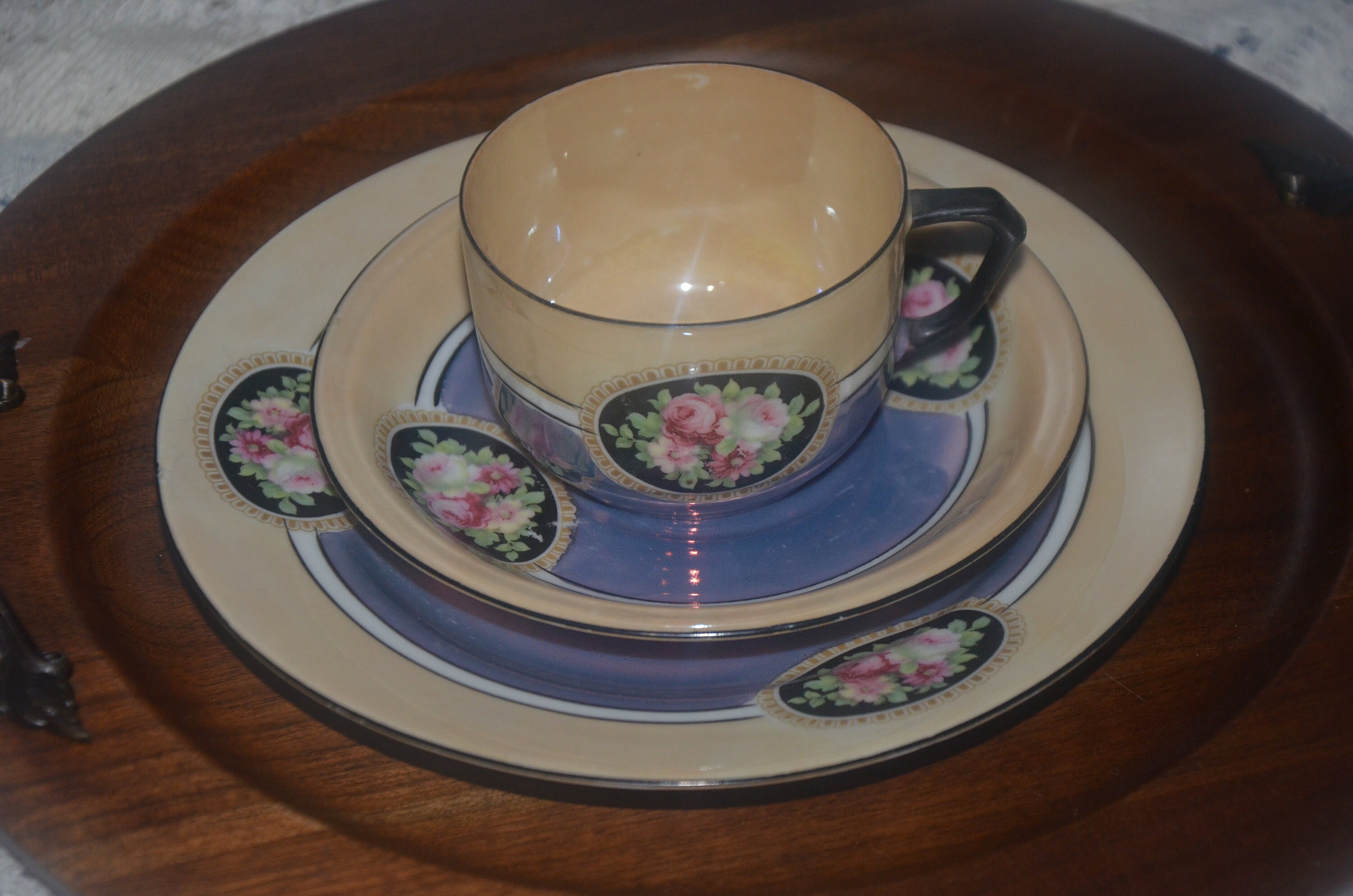 Lusterware Delicate China Tea Cups & Saucers - Made in Germany - Etsy