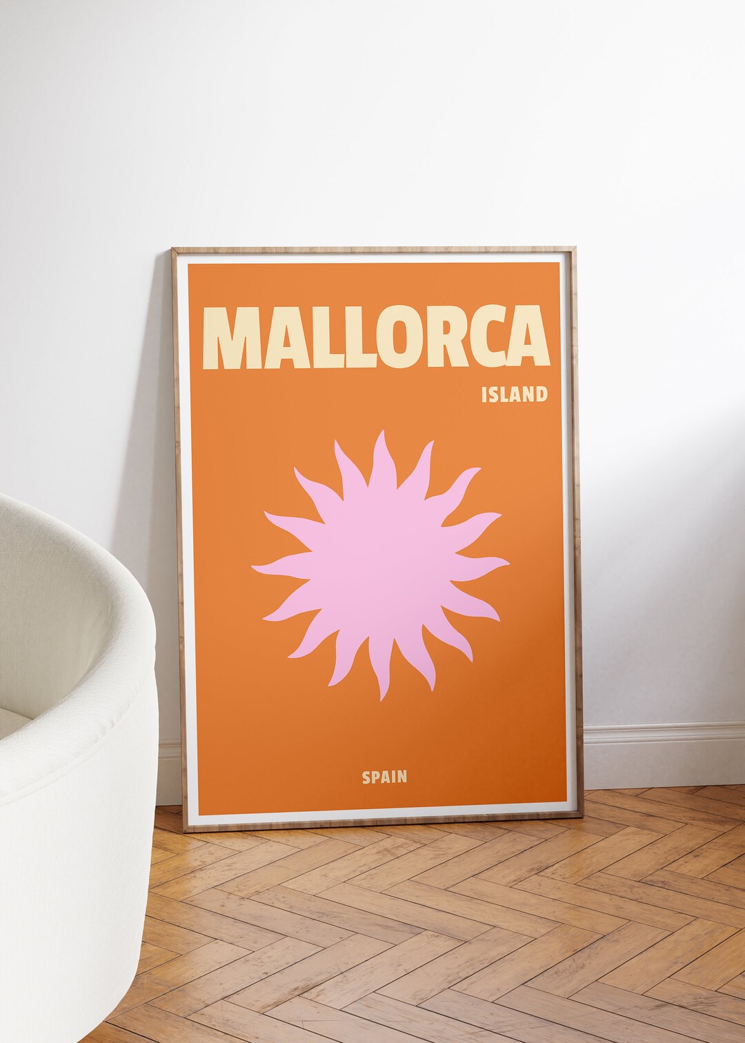 Mallorca Spain Art Print, Colorful Travel Print, Mallorca Poster ...