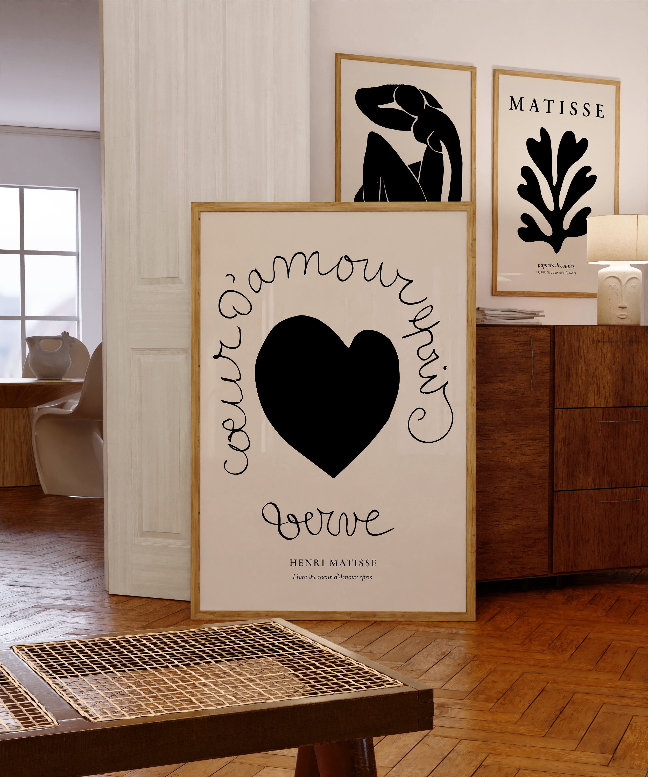 Henri Matisse Heart Art Print, Matisse Coeur D'amour Poster, Trendy ...