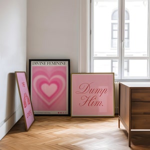 Pink Art Print Set, 47 Pink Posters, Pink Gallery Wall Art, Trendy ...