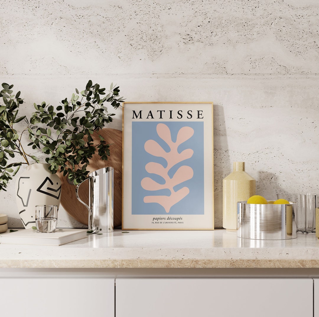Pastel Matisse Palm Leaf Art Print, Matisse Leaf, Henri Matisse ...
