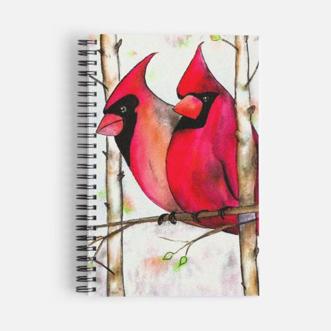 Cardinals Notebook and Ink Pen Gift Set - Etsy