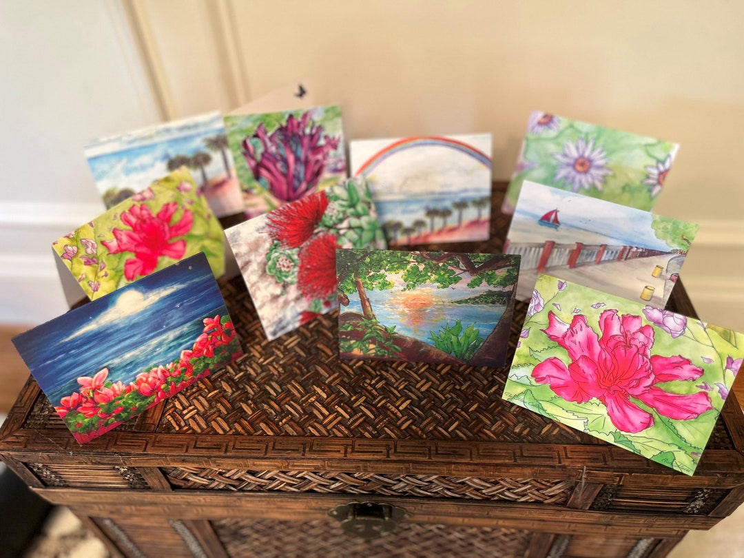 The Maui Collection Variety Set Note Cards- 10 Scenic Designs ...