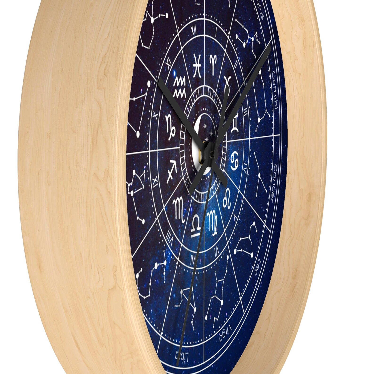 Wall Clock Zodiac Signs and Star Map Witchy Clock Boho and Eclectic ...
