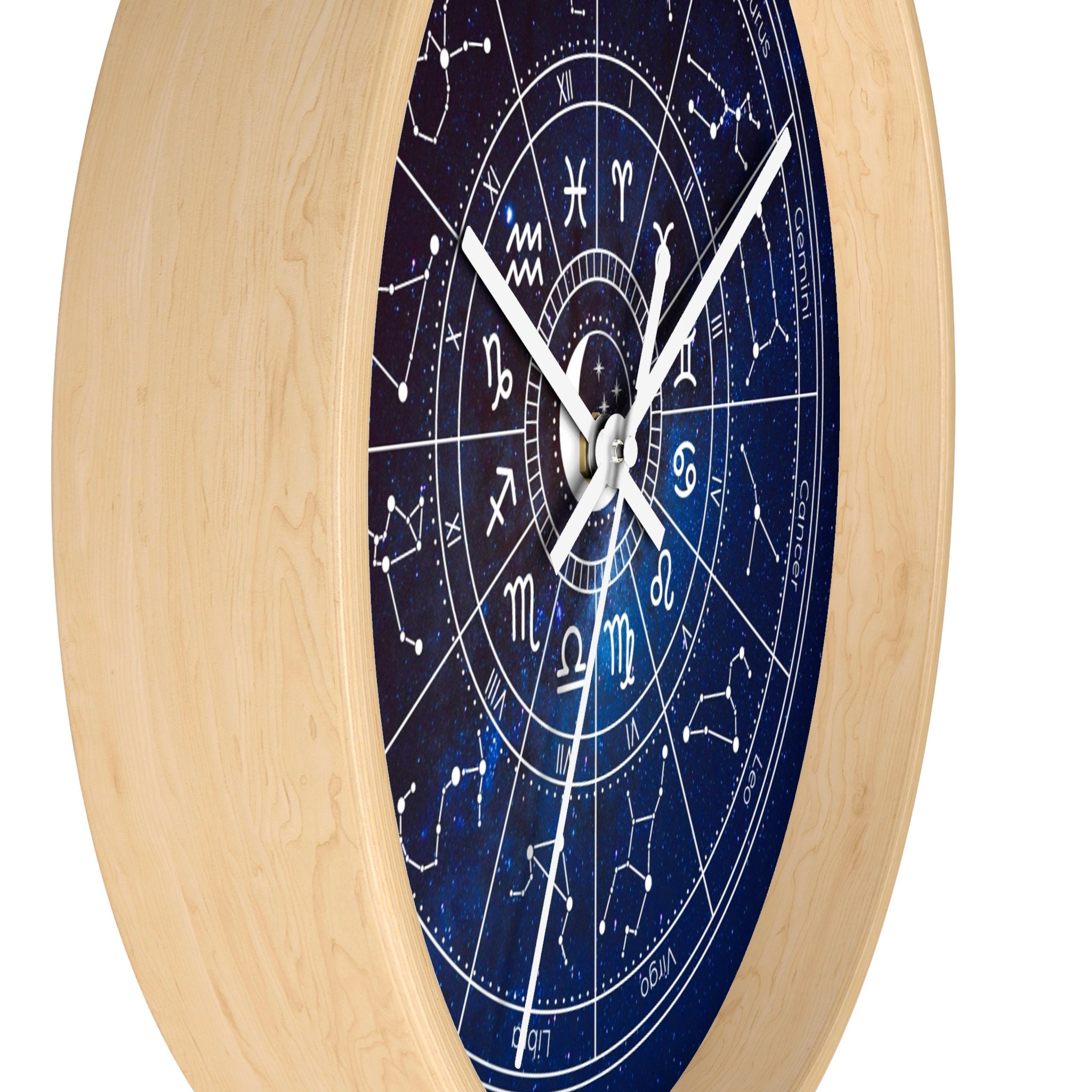 Wall Clock Zodiac Signs and Star Map Witchy Clock Boho and Eclectic ...