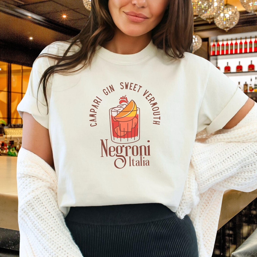 Negroni Signature Drink Tshirt Bartender Mixologist Shirt Gift Italy ...