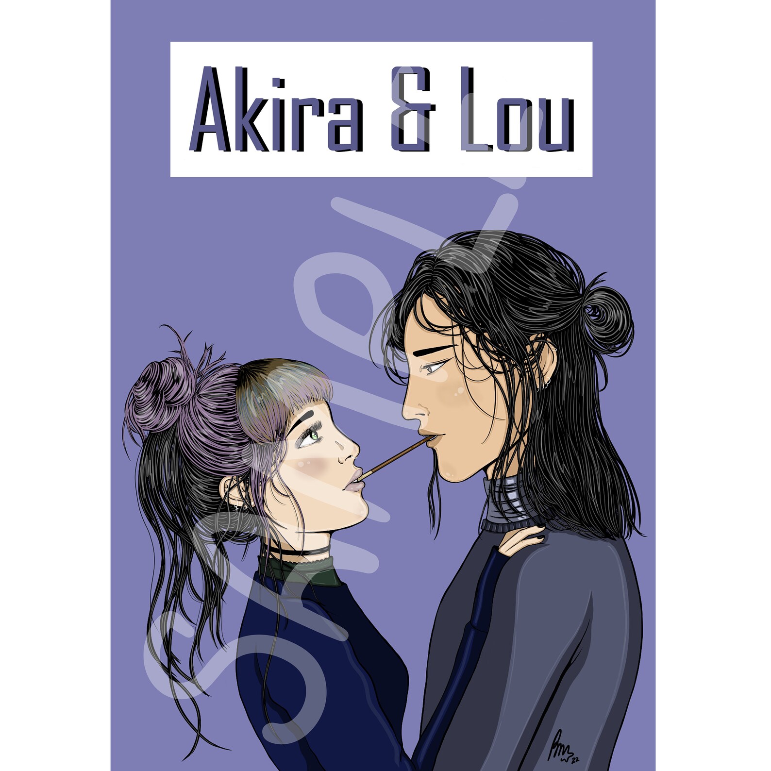 Akira & Lou A4 / A5 Poster or Postcard - Etsy