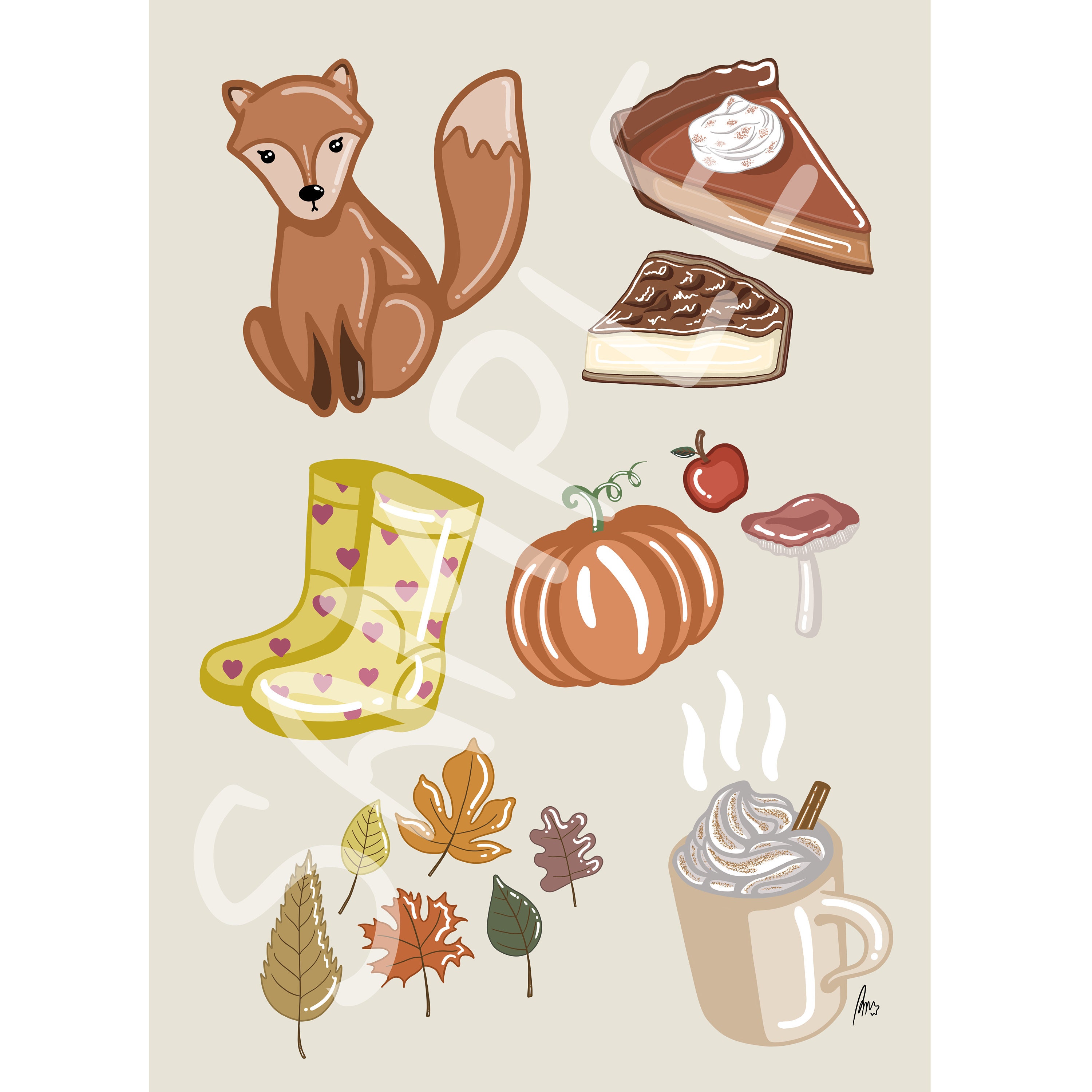 Autumn A4 / A5 Poster or Postcard - Etsy UK