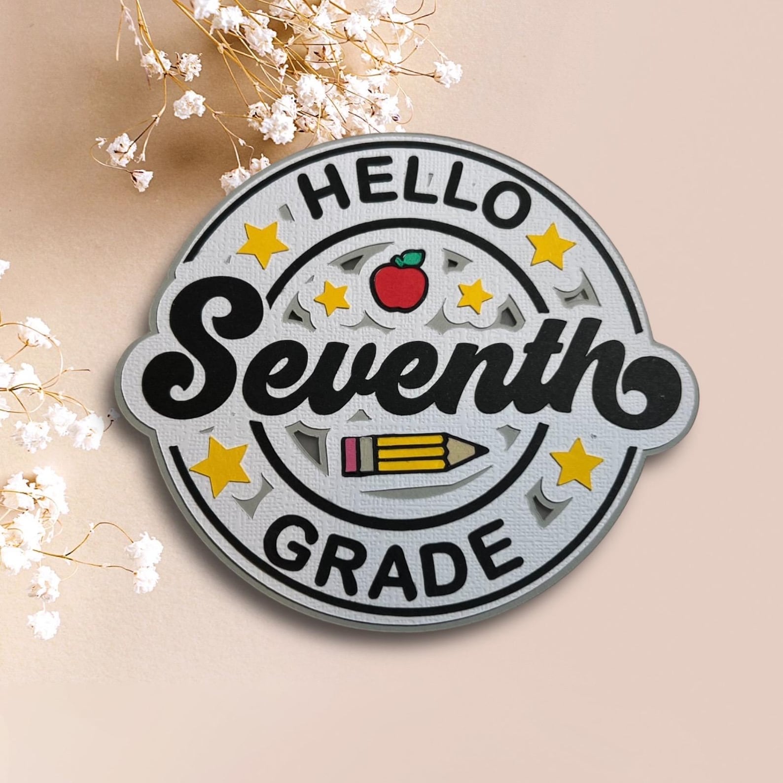 7th Grade Photos Scrapbook, Seventh Grade Die Cut, Seventh Grade ...