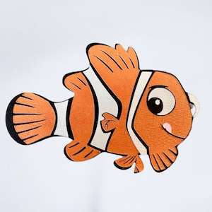 Clown Fish Photos Scrapbook, Clown Fish Die Cut, Clown Fish Photos ...