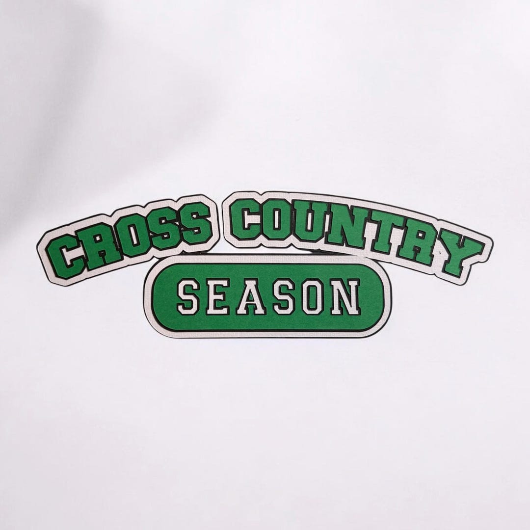 Cross Country Season Photos Scrapbook, Running Die Cut, Cross Country ...