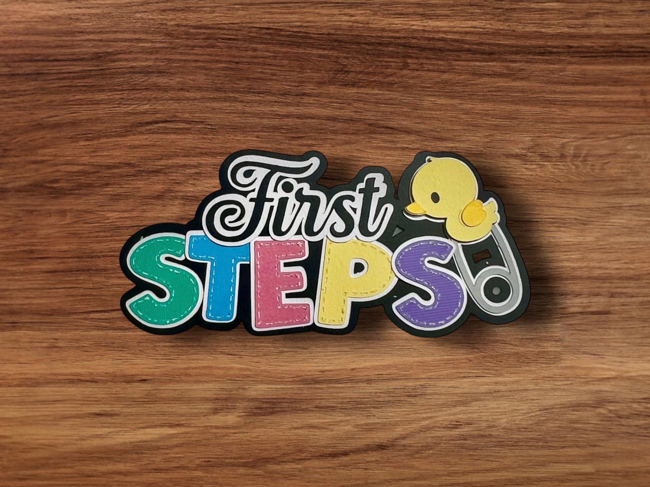 My First Steps Photos Scrapbook, First Steps Die Cut, First Steps ...