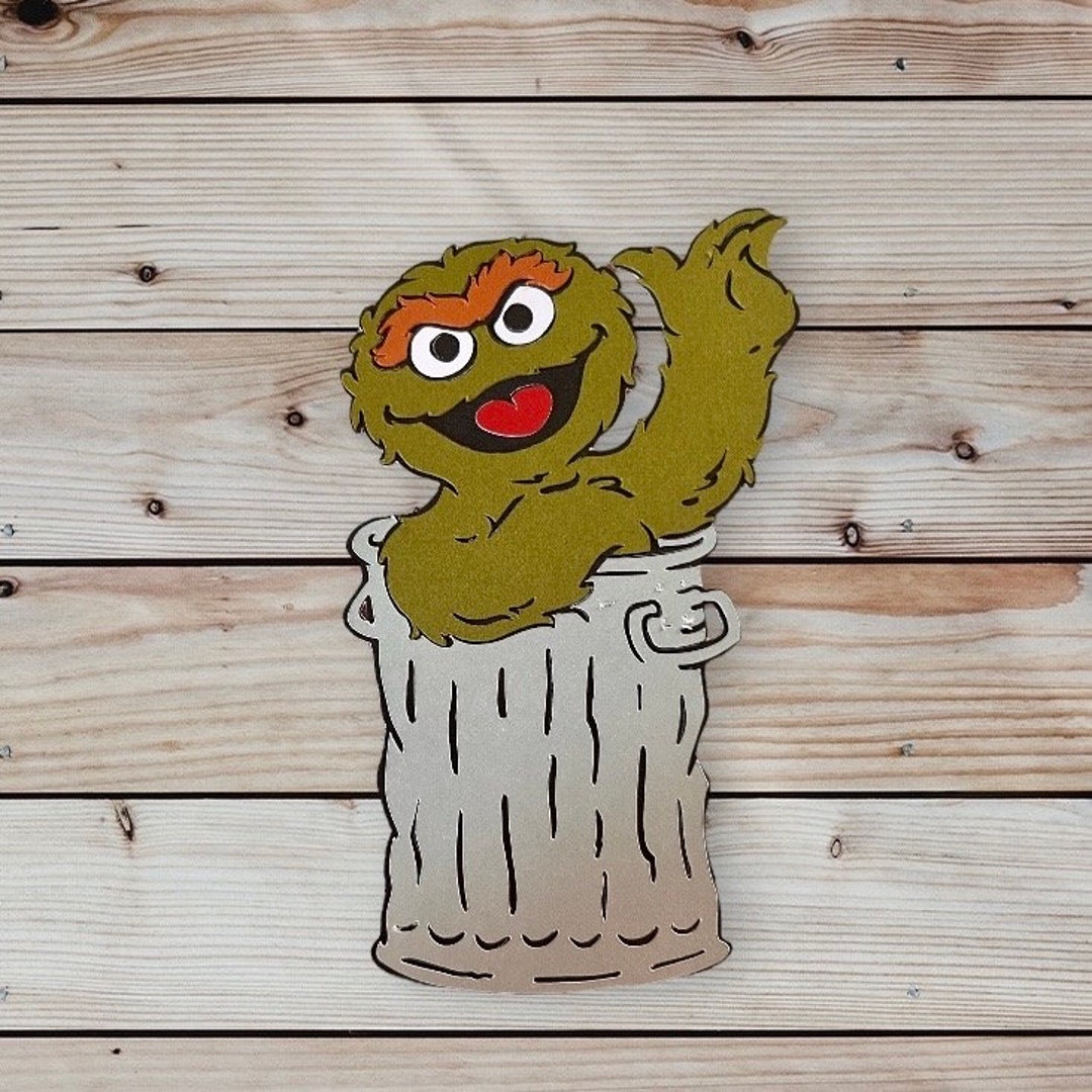Sesame Street Oscar the Grouch Die Cut Scrapbook Page Title ...