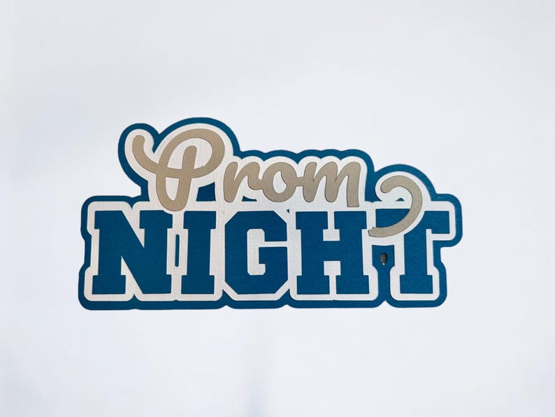 Prom Night Die Cut: Handmade Scrapbook Embellishment - Etsy