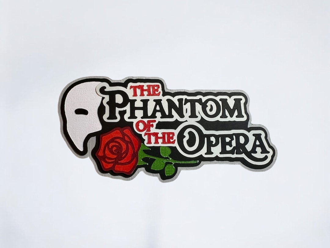 Phantom of the Opera Scrapbook Title: Handmade Die Cut Embellishment - Etsy