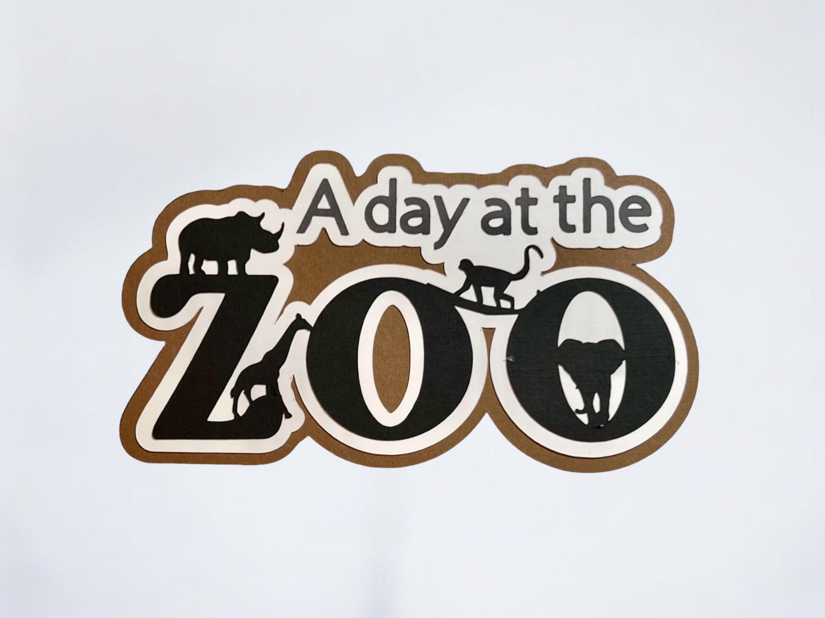 A Day at the Zoo Photos Scrapbook, Zoo Photos Die Cut, Zoo Photos ...
