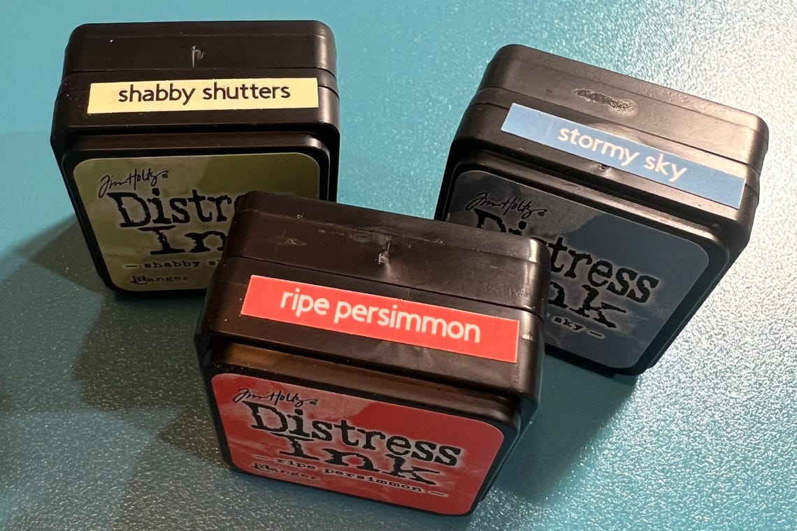 Distress Oxide Tim Holtz Ranger Ink Pad Labels: Color-coded ...