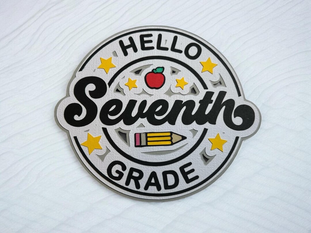 School Grade Photos Scrapbook, Grade School Die Cut, Elementary ...