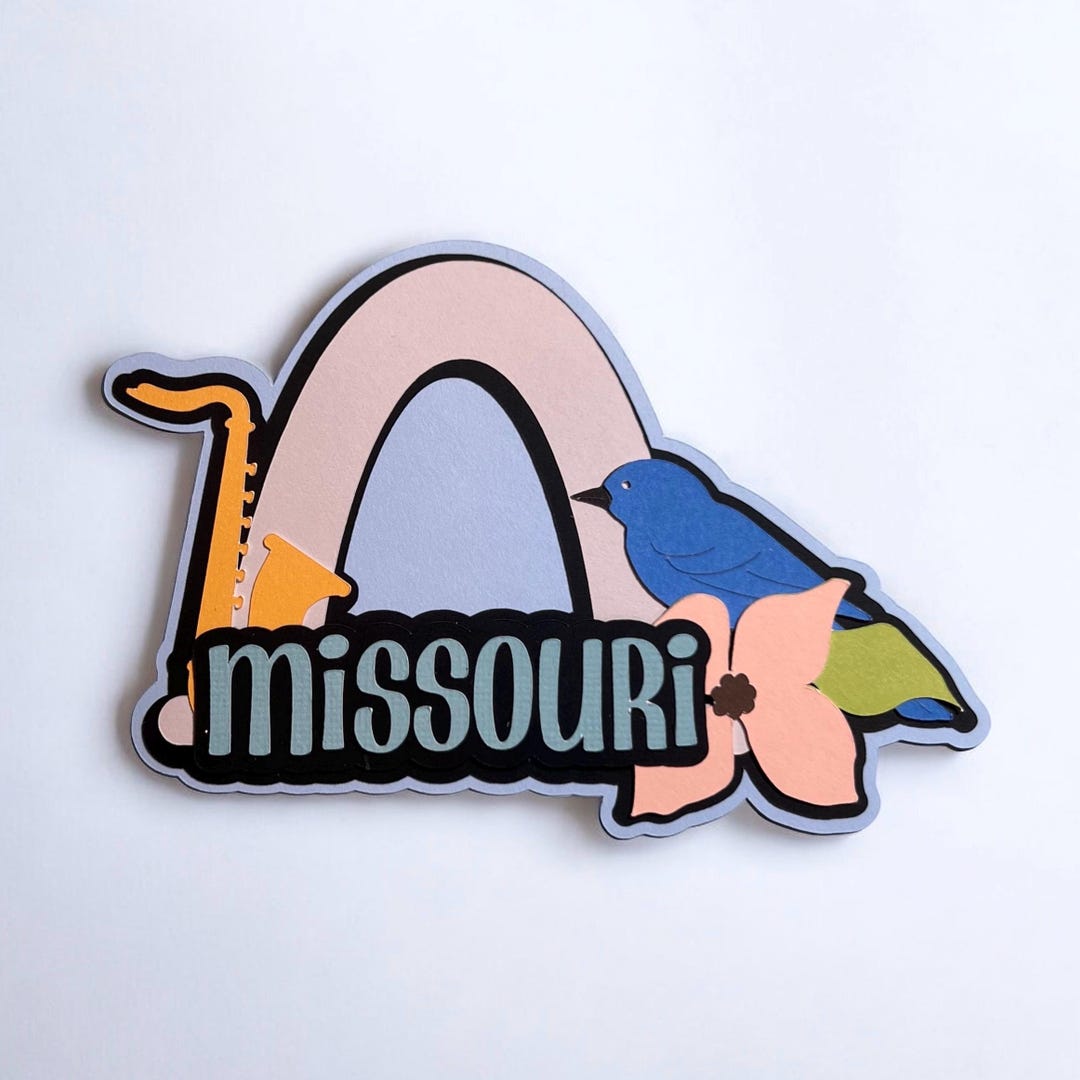 Missouri State Photos Scrapbook, Missouri Photos Die Cut, Missouri ...