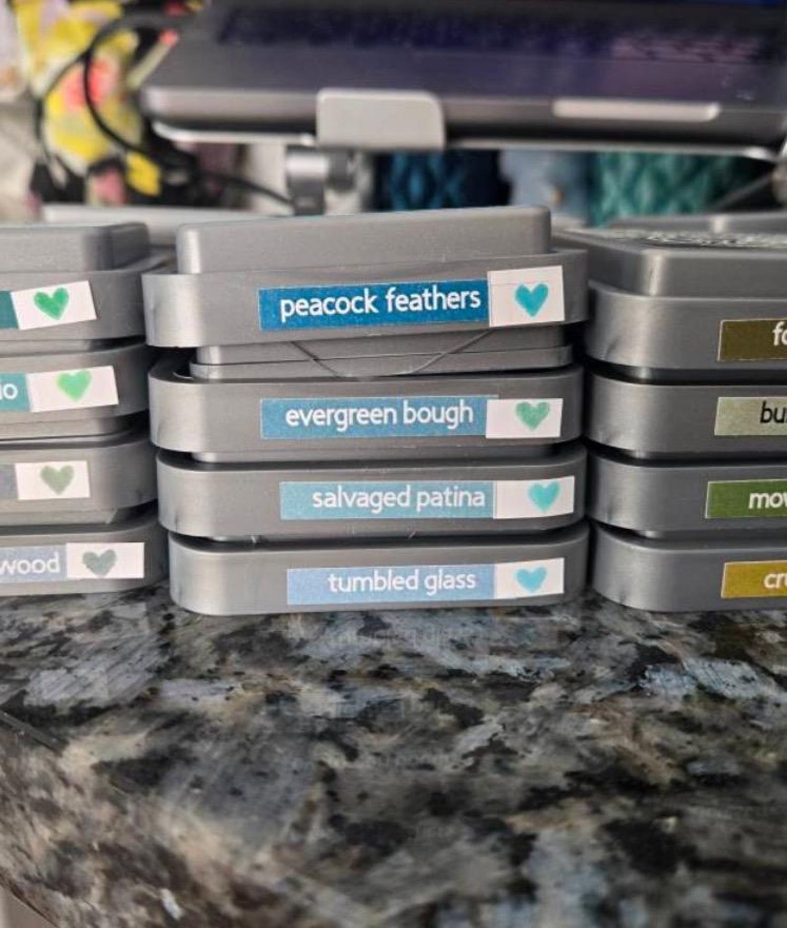 Distress Oxide Tim Holtz Ranger Ink Pad Labels: Color-coded ...