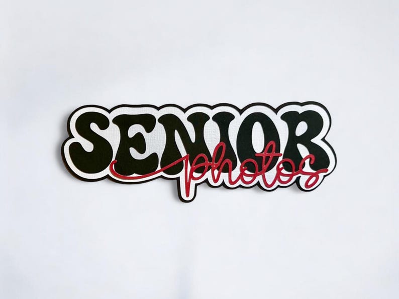 Senior Photos Die Cut: Handmade Scrapbook Embellishment - Etsy