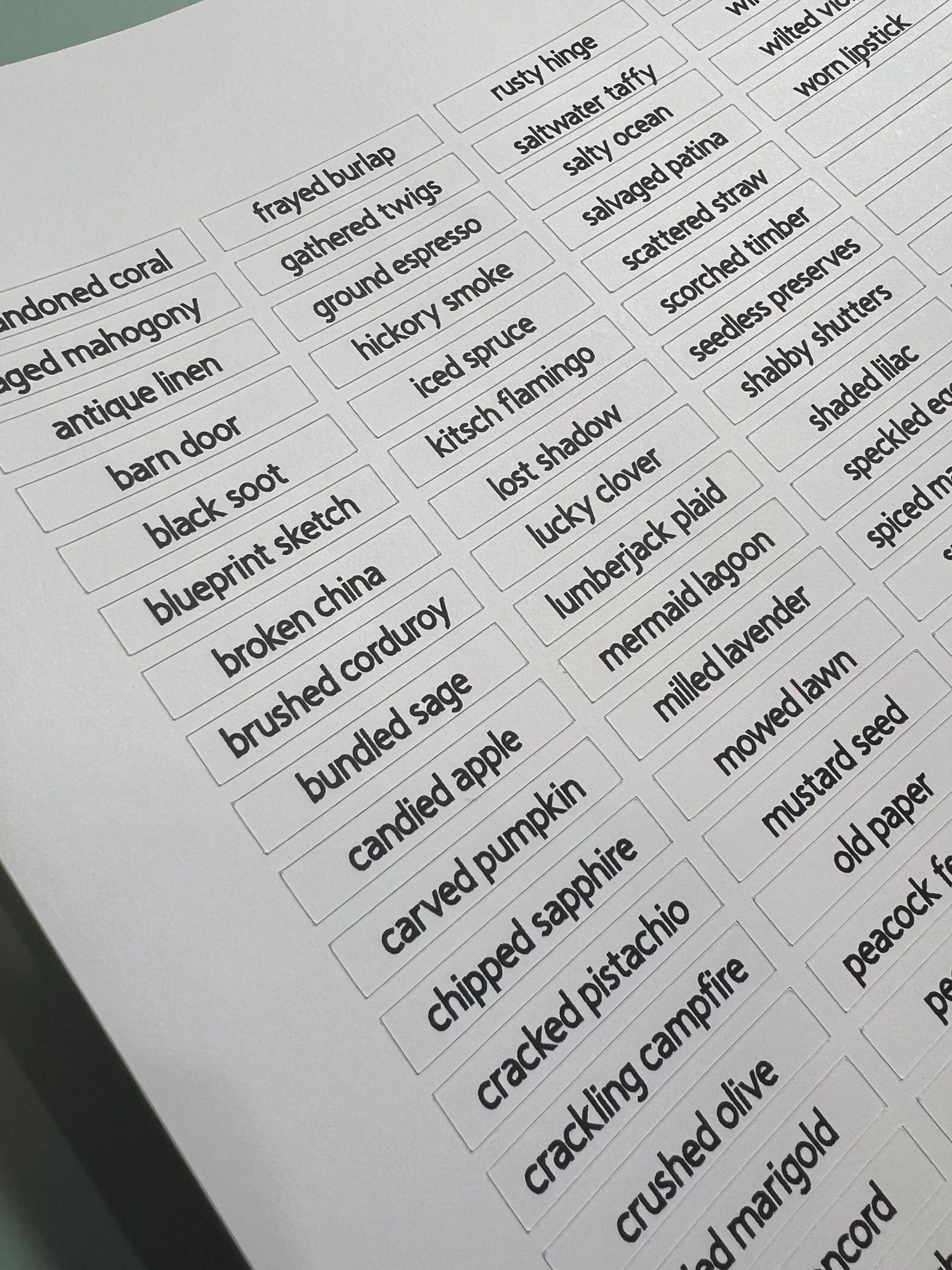Distress Oxide Tim Holtz Ranger Ink Pad Labels: Color-coded ...