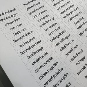 Distress Oxide Tim Holtz Ranger Ink Pad Labels: Color-coded ...