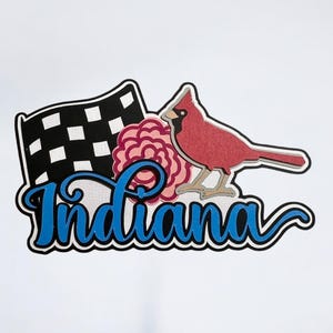Indiana State Photos Scrapbook, Indiana Premade Die Cut, Indiana ...